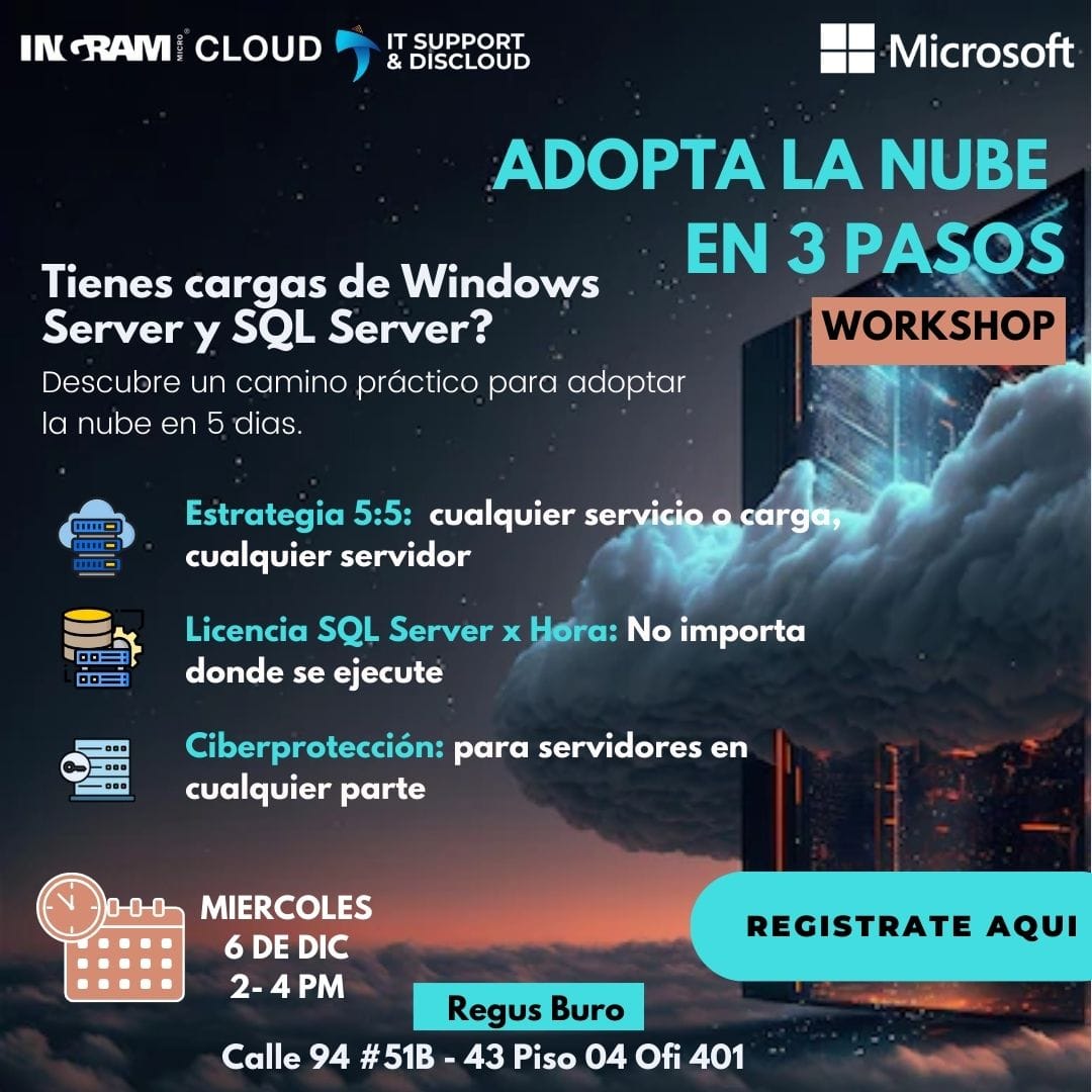 IT SUPPORT & DISCLOUD - MAS CERCA DE TI